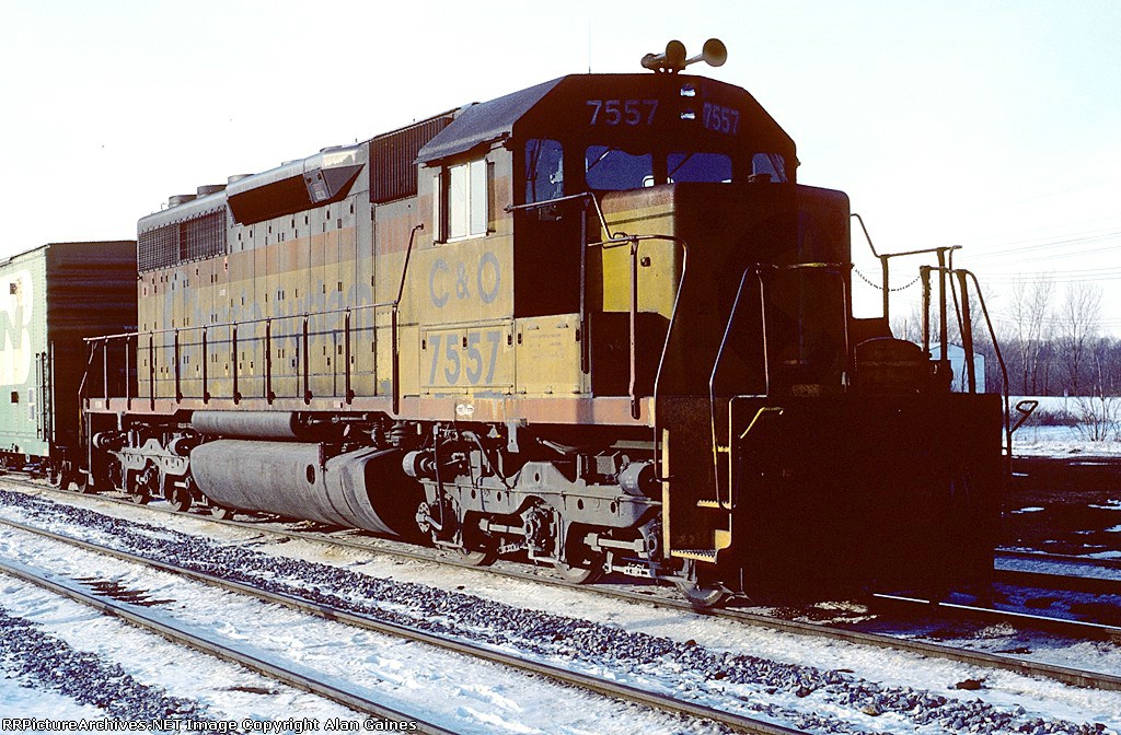 C&O SD-40 7557